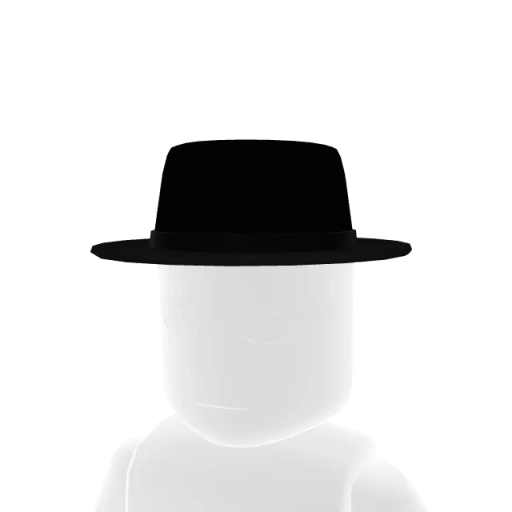 black hat - Clothes for Roblox 3D by jadem