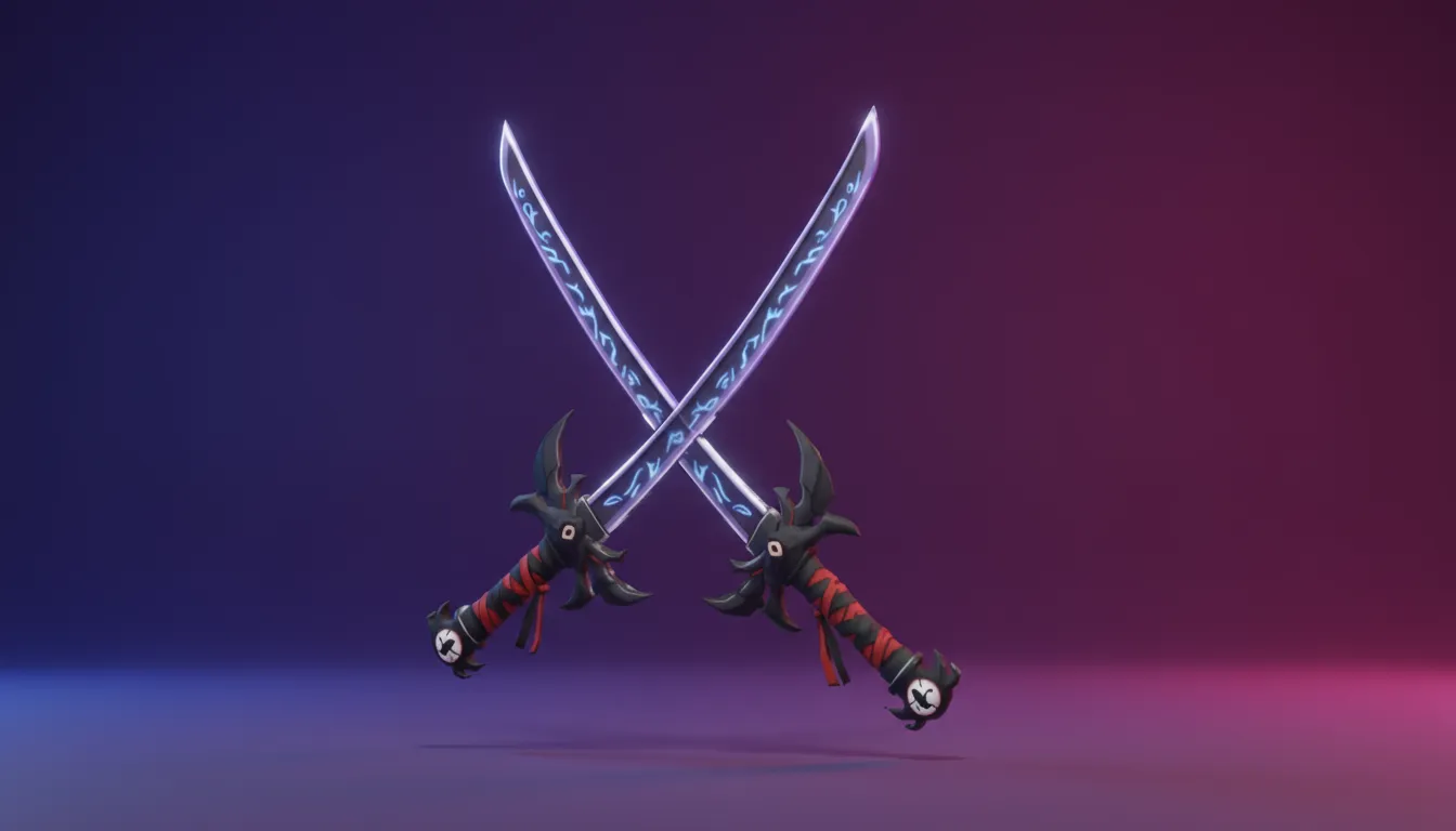 cursed dual katana - Clothes for Roblox 3D by lowkey