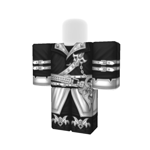Black & White Armor - Skin for Roblox by Mohammad Omar