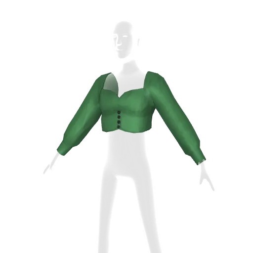 Green blouse - Clothes for Roblox 3D by Customuse