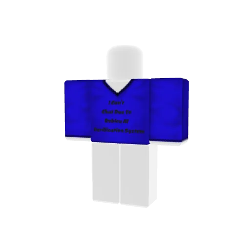 Can't Chat Bc Roblox AI Verification System Shirt - Skin for Roblox by ...