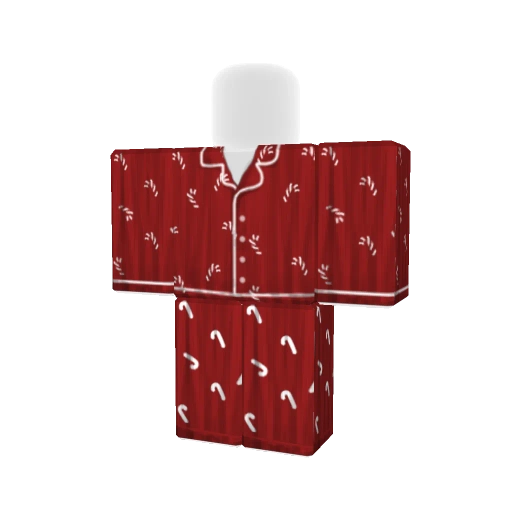 Christmas Candy Cane Pajamas - Skin for Roblox by Liam Young