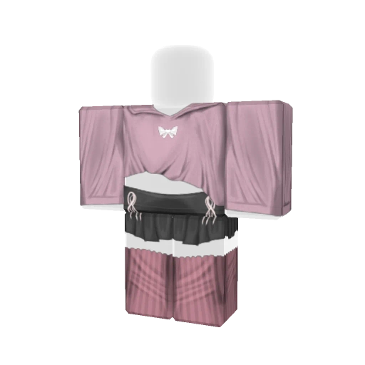Kawaii black and pink - Skin for Roblox by gemma bradford