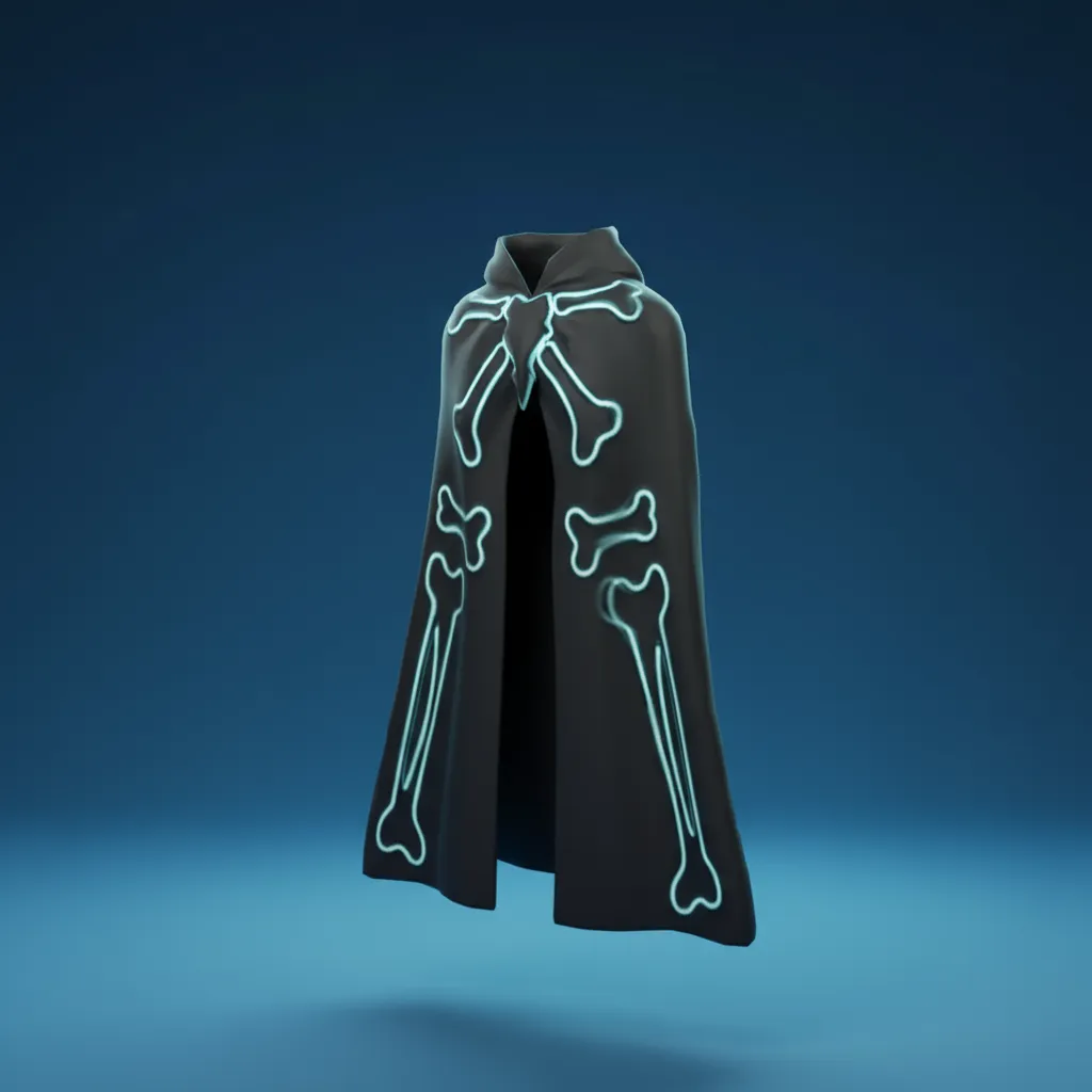 Cyan Stitched Cape - Clothes for Roblox 3D by Music