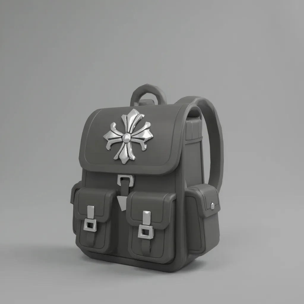 Chrome Heart Backpack - Clothes for Roblox 3D by Robert Grymes