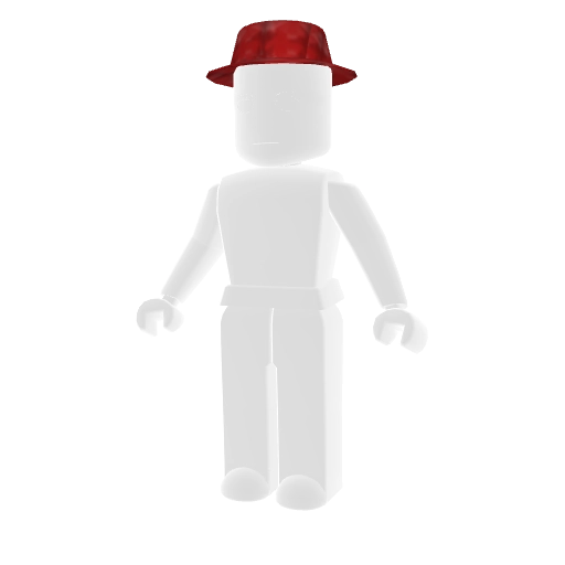 Red Sparkly Fedora - Clothes for Roblox 3D by Quataun