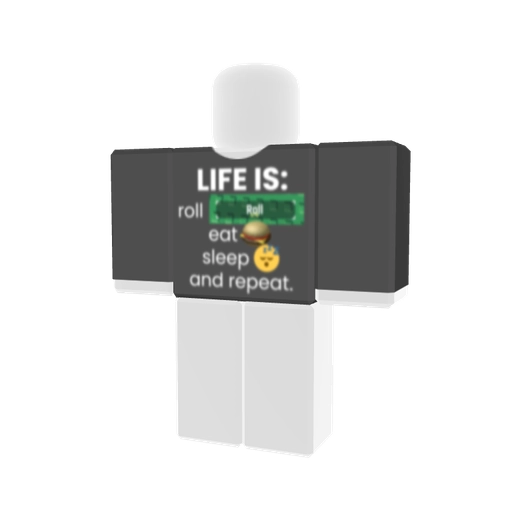 Sols RNG Roll Eat Sleep Repeat Shirt - Skin for Roblox by YT_GamingWithRaf