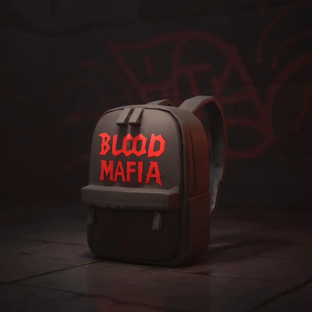 Blood Mafia Backpack - Clothes for Roblox 3D by SHLIM DESIGNZ