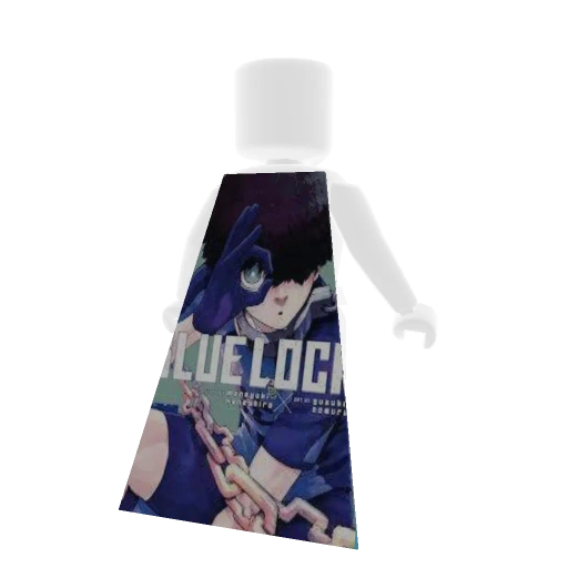 Blue lock cape - Clothes for Roblox 3D by Jirka Sikora