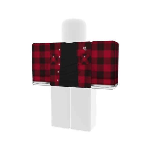 🔥MU Red Flannel w/ Black Tee🔥 - Skin for Roblox by Isaac Huerta
