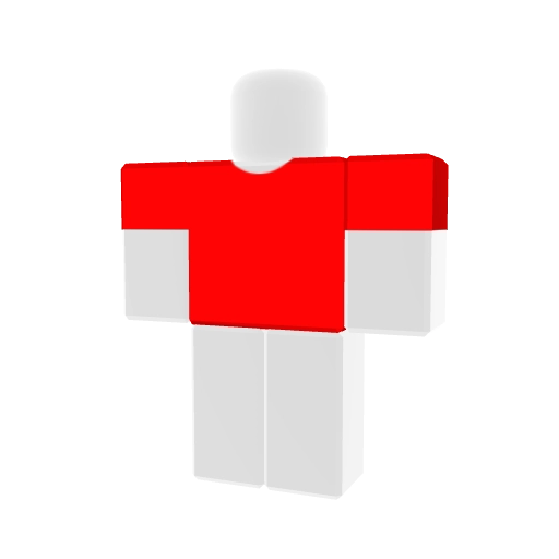 Plain Red Shirt - Skin for Roblox by Hercules pie