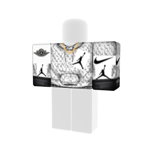 Air Jordan hoodie with nike - Skin for Roblox by Angelina Jobins [10101-S]