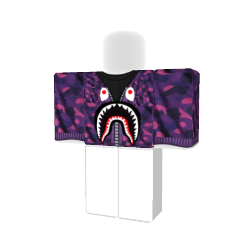 Bape Hoodie Purple - Skin for Roblox by nex