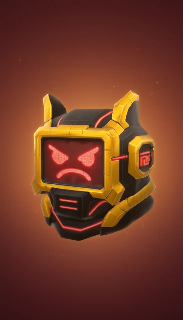 Angry Synth Helmet - Clothes for Roblox 3D by Jörh Holgsen