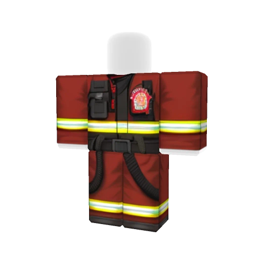 Firefighter With equipment belt and fire brigade i - Skin for Roblox by ...