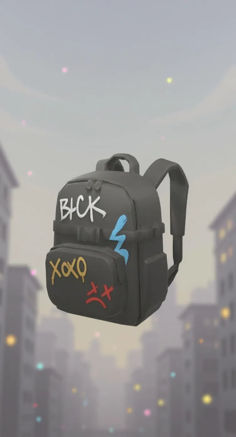 Urban Graffiti Backpack - Clothes for Roblox 3D by spyros haha English
