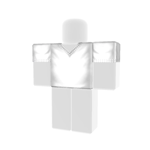V-neck Knitted T-shirt with Short Sleeves - Skin for Roblox by Customuse