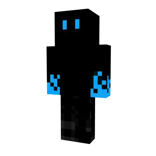 blue fire - Skin for Minecraft by bahram aghahassan