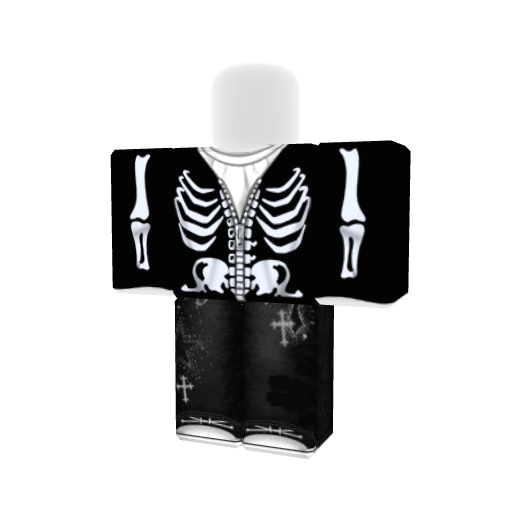 Black Skeleton hoodie - Skin for Roblox by Shino
