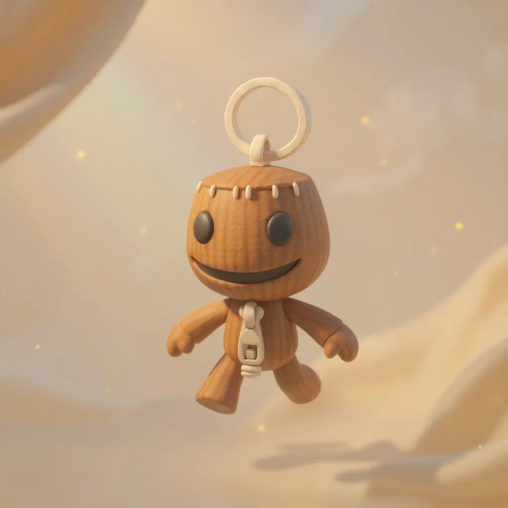 Sackboy Keychain Accessory - Clothes for Roblox 3D by 0003