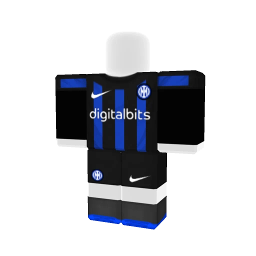 Inter Milan Football Kit - Skin for Roblox by Aayan Zaman