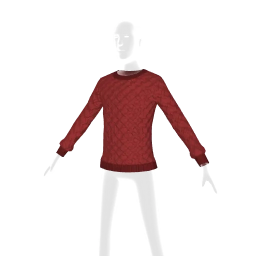 Red sweater - Clothes for Roblox 3D by Customuse