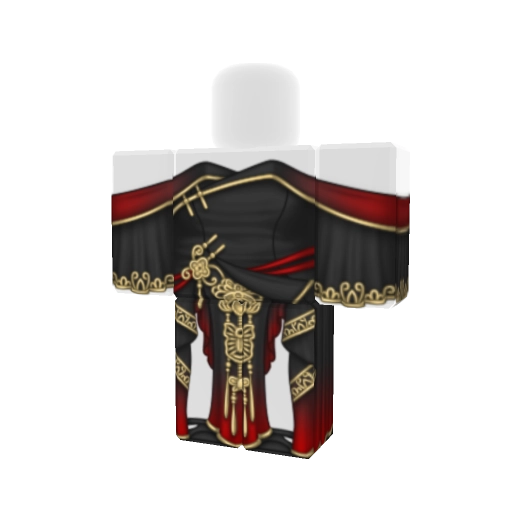 Black and red dress - Skin for Roblox by ArtBuff