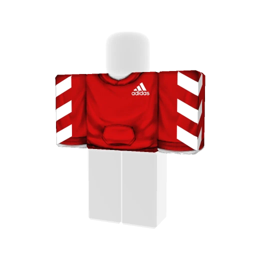 Red Adidas - Skin for Roblox by DRAZEN GAMING ROBLOX