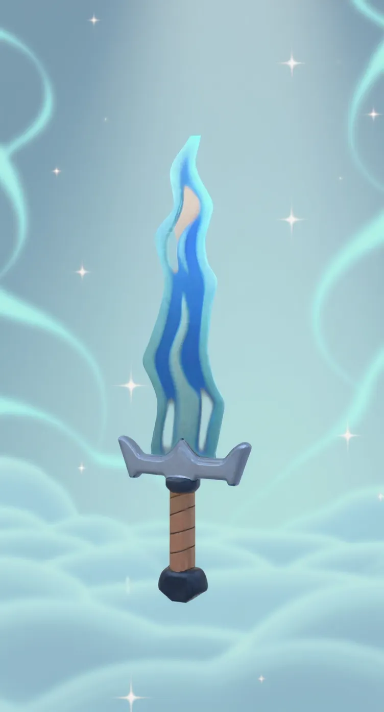 Blue Flame Blade - Clothes for Roblox 3D by altpjinfor