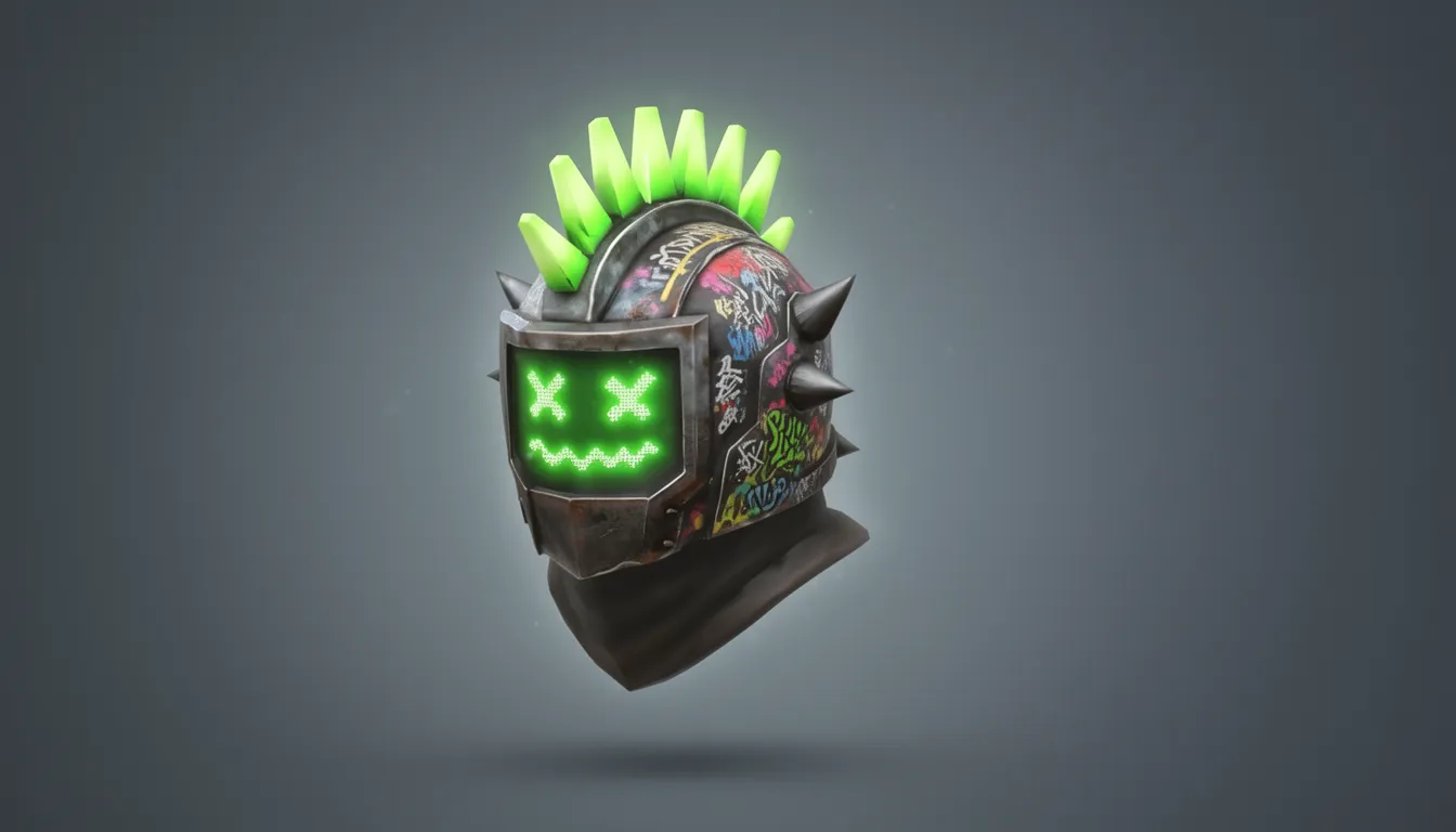 Punk Synth Helmet - Clothes for Roblox 3D by Leon E.