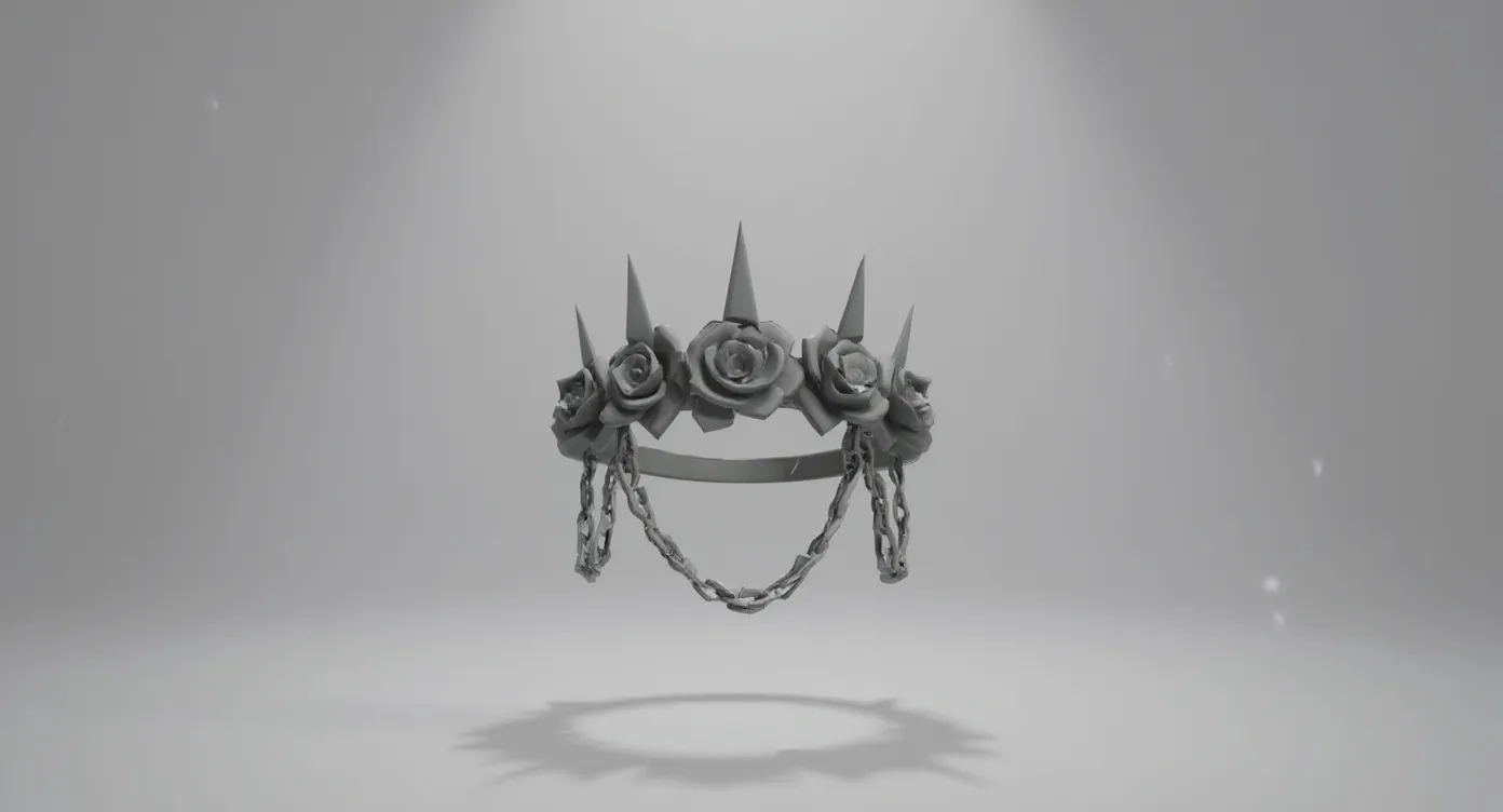 Gothic Flower Crown - Clothes for Roblox 3D by irina orlova
