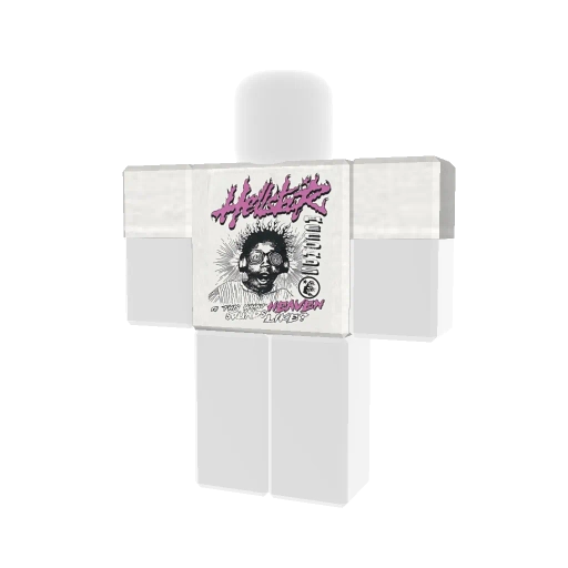 Hellstar white graphic shirt - Skin for Roblox by Rex