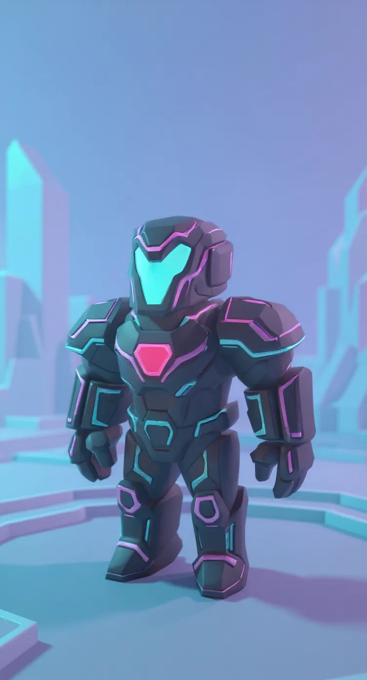 Cyberpunk neon armor - Clothes for Roblox 3D by Bloxy