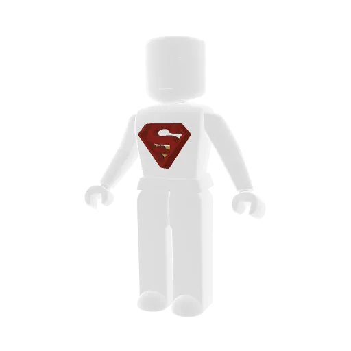Logo Superman 2D - Clothes for Roblox 3D by santiago marcelo