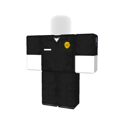 Black shirt/ Back pants class C uniform SPD - Skin for Roblox by SHAN3S0S