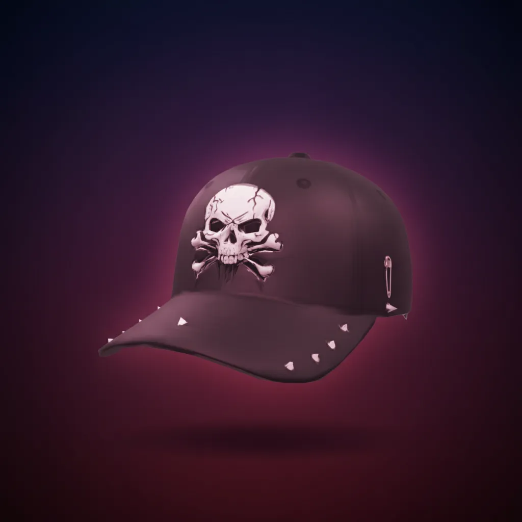 Emo Skull Cap - Clothes for Roblox 3D by lowkey