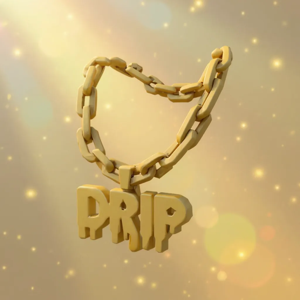 Drip Gold Chain - Clothes for Roblox 3D by Brady
