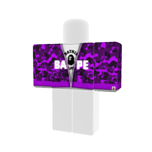 Purple Bape Hoodie - Skin for Roblox by brokeboy.24