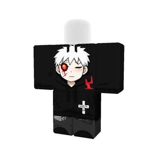 Roblox R6 clothing template, dark anime street boy - Skin for Roblox by ...
