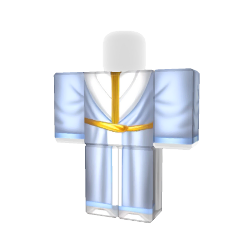 White and gold muslim thobe - Skin for Roblox by Customuse AI