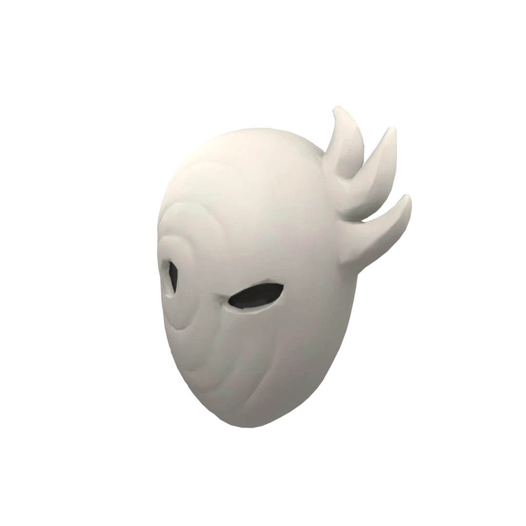 Zetsu White Mask - Clothes for Roblox 3D by Wati Zahra
