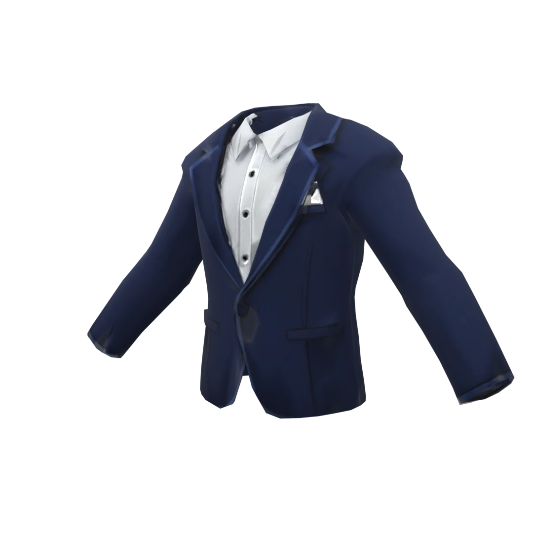 Dark Blue tuxedo - Clothes for Roblox 3D by boop3n
