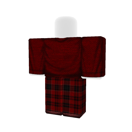 Plaid Red Pajamas - Skin for Roblox by amaax99