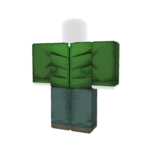 Creased light green jacket - Skin for Roblox by Qasim Hussain