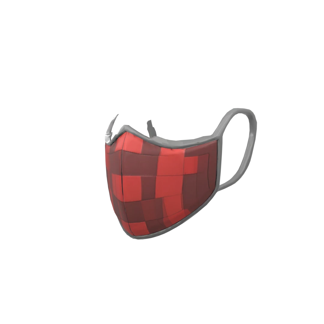 Checkered Face Mask - Clothes for Roblox 3D by Cody S