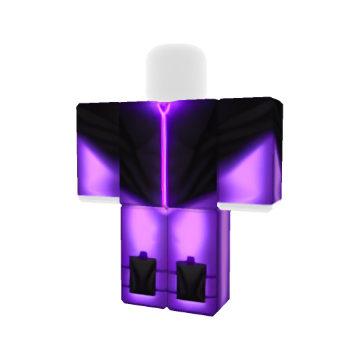 black neon purple cyborg - Skin for Roblox by Customuse AI