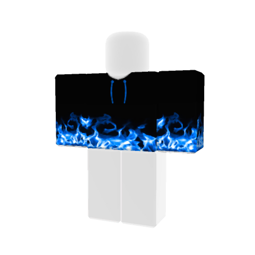 Blue Fire Hoodie - Skin for Roblox by RoyalCo