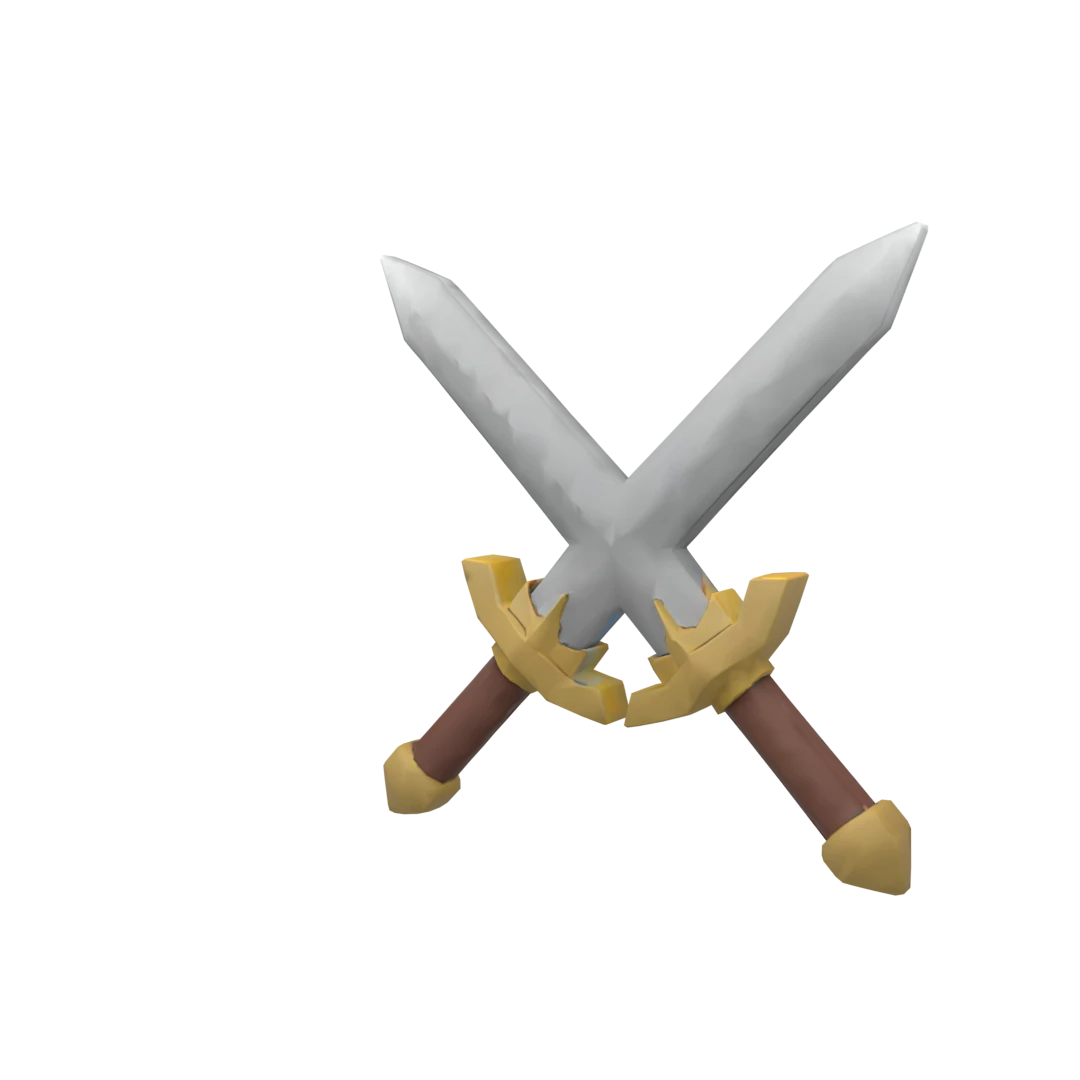 Double sided sword - Clothes for Roblox 3D by Alexandra M