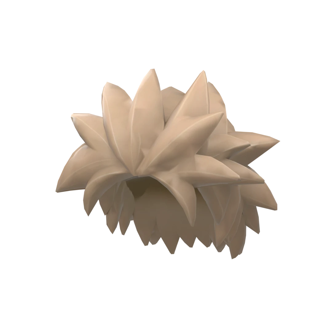Spiky Bush Wig - Clothes for Roblox 3D by Cayleb12001