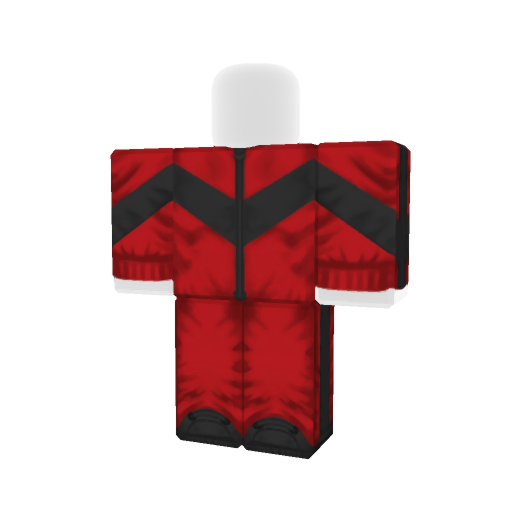 Red and Black Striped tracksuit - Skin for Roblox by SirNoble